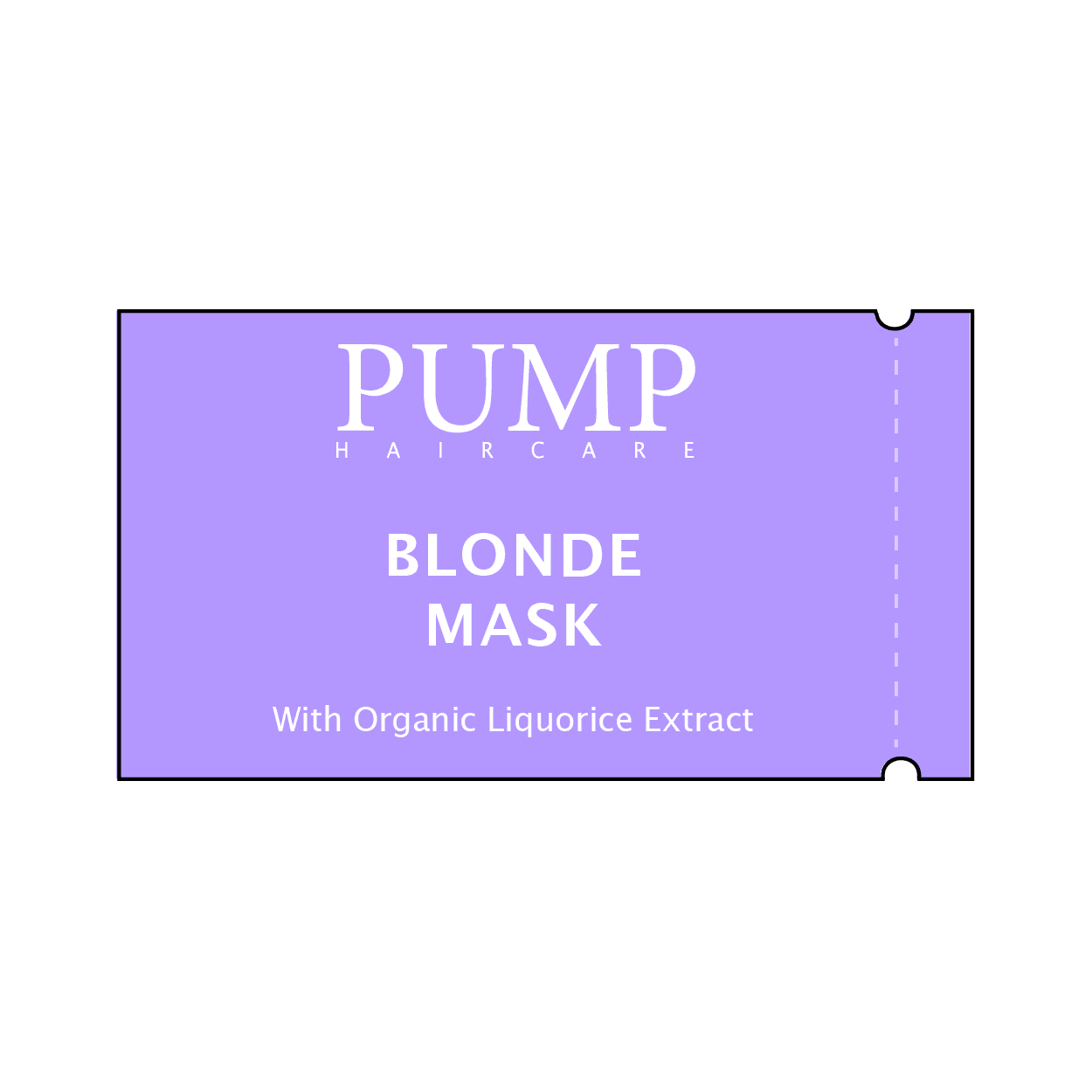 PUMP BLONDE HAIR MASK SACHET SAMPLE – Pump Haircare Salon Professional